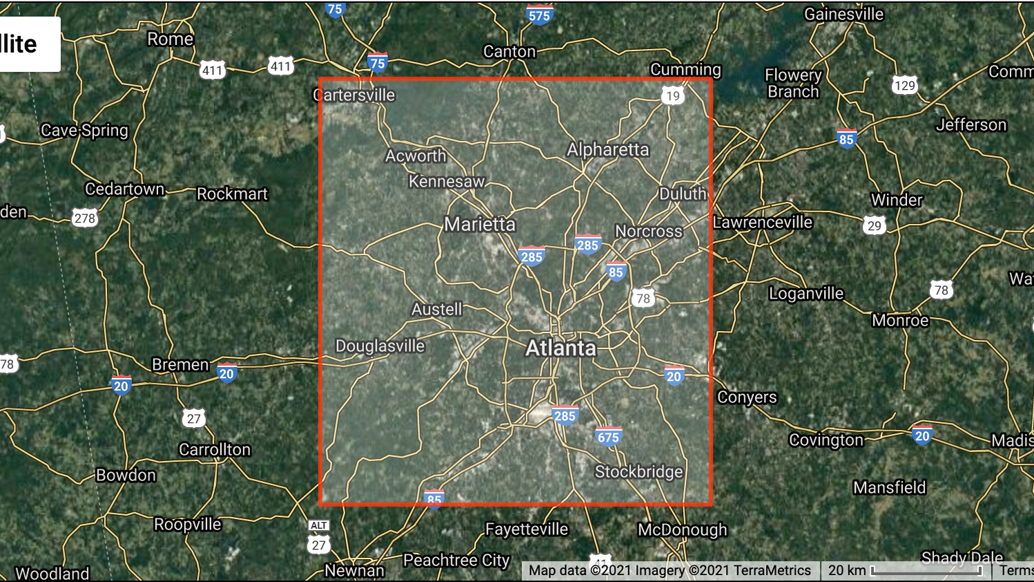 2006 Fulton County Georgia Lidar – UREx SRN Data Portal