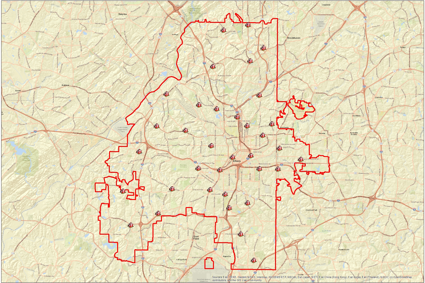 Atlanta Fire Stations – UREx SRN Data Portal