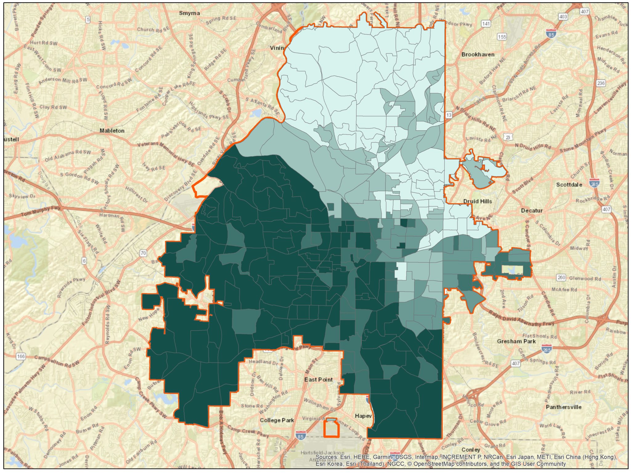 Black Residents Only by Census Block Group – UREx SRN Data Portal
